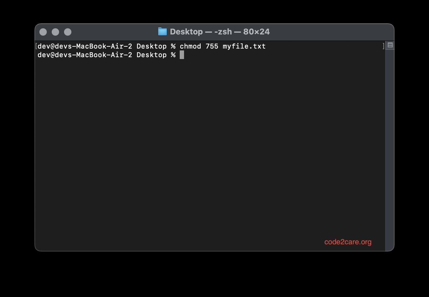 Change Read and Write Permissions on Mac Terminal | Code2care